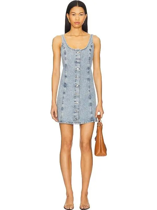 FRAME The Shift Denim Dress - Blue