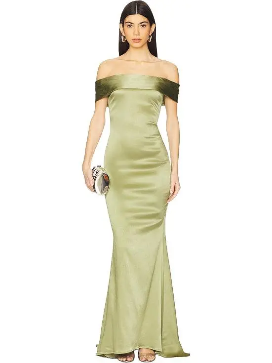 MICHAEL COSTELLO X Revolve Margit Gown - Sage