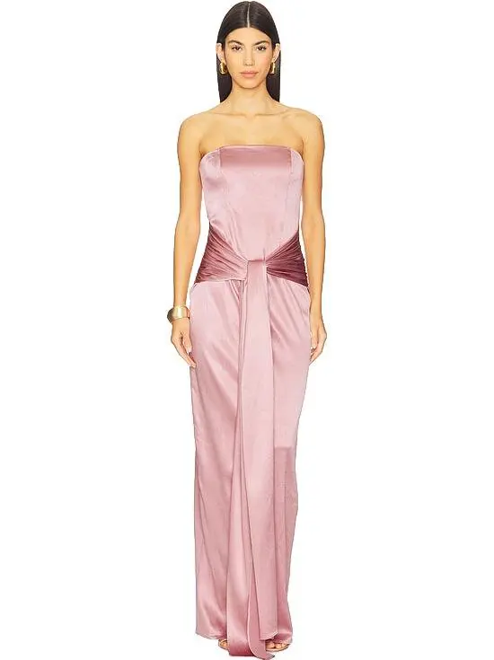 MICHAEL COSTELLO X Revolve Abelina Gown - Rose