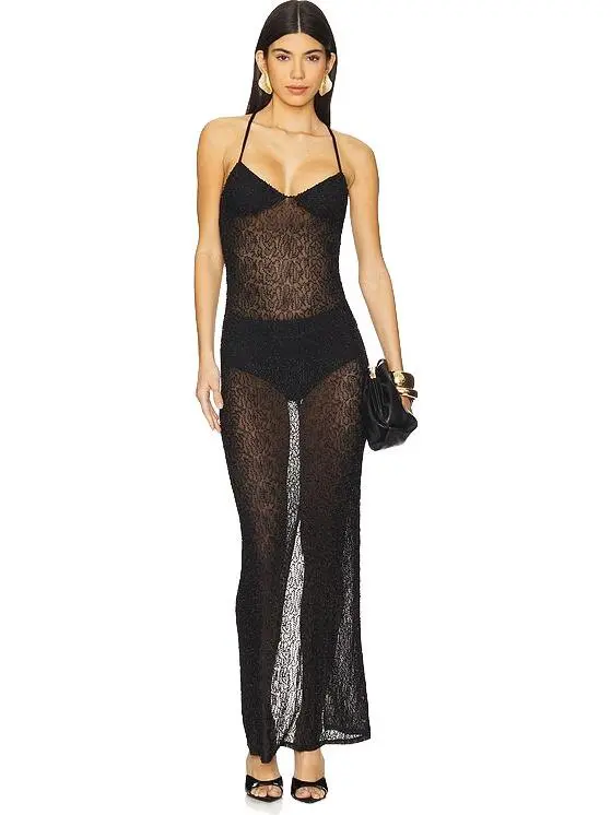 MICHAEL COSTELLO X Revolve Amelie Embellished Maxi Dress - Black