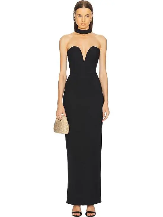 MICHAEL COSTELLO X Revolve Daija Gown - Black