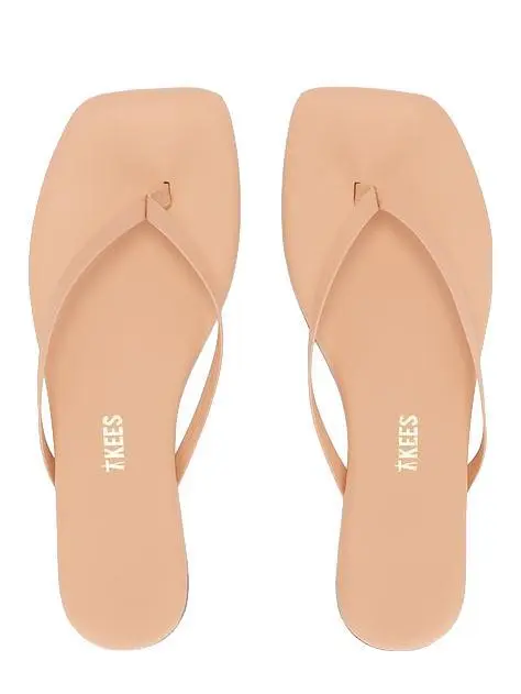 Tkees Square Toe Lily Sandal - Nude Beach