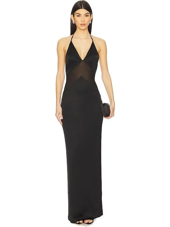 MICHAEL COSTELLO X Adelajda Gown - Black