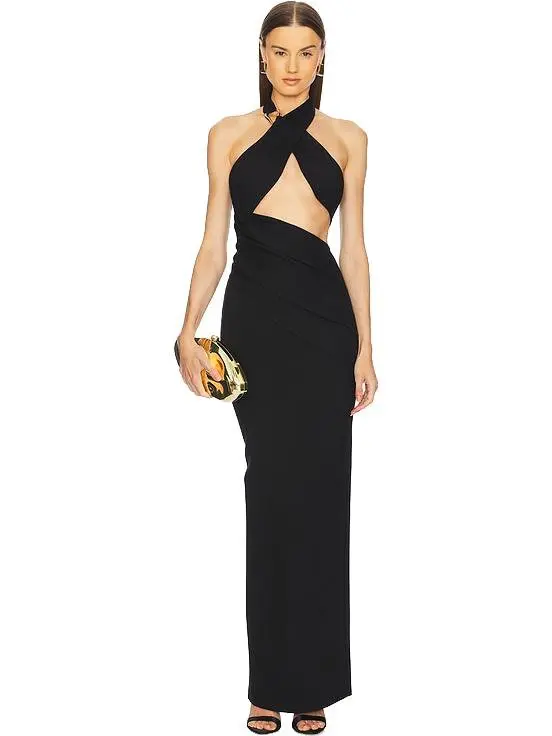 MICHAEL COSTELLO X Victoria Gown - Black