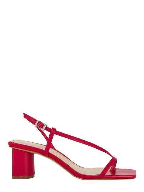 Schutz Heloise Mid Block Heel - Scarlet