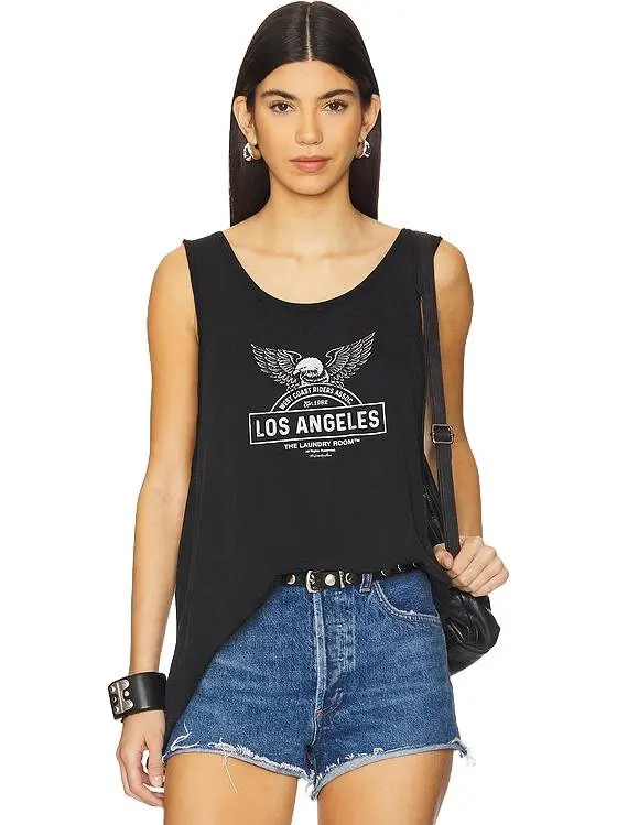 THE LAUNDRY ROOM West Coast Riders Tank Top - Black