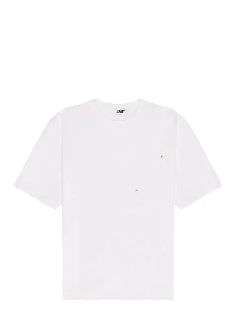 KROST Rivet Pocket Oversized Tee - White