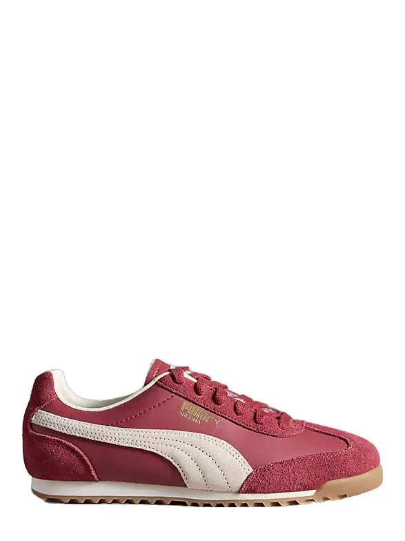 PUMA Arizona Retro Sneakers - Team Regal Red-warm White-puma Gold