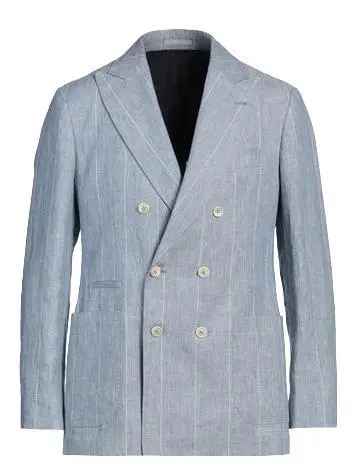Brunello Cucinelli Blazer Light Size Linen - Blue