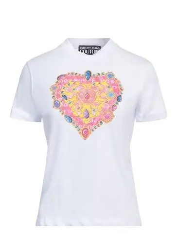 Versace Printed Cotton T-shirt - White