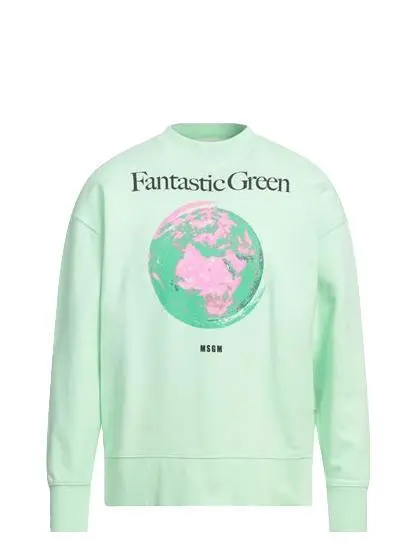 MSGM Cotton Fleece Sweatshirt - Green