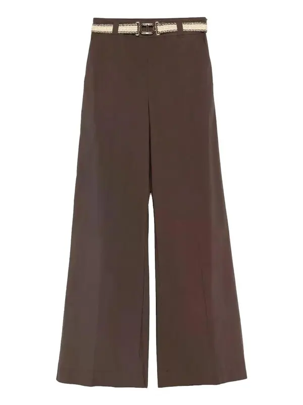 TWINSET Poplin Trousers - Brown