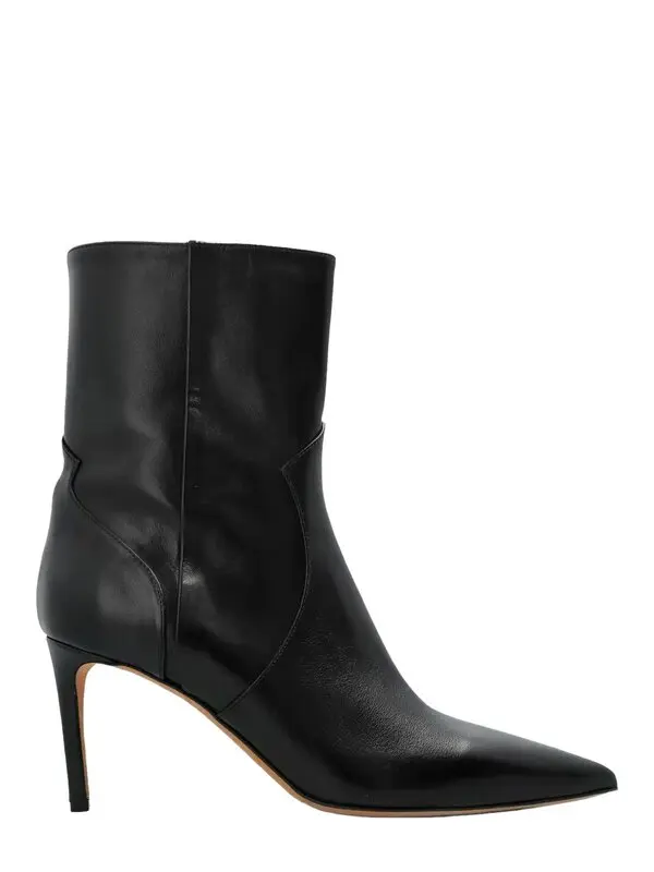 IRO PARIS Leather Ankle Boots - Black