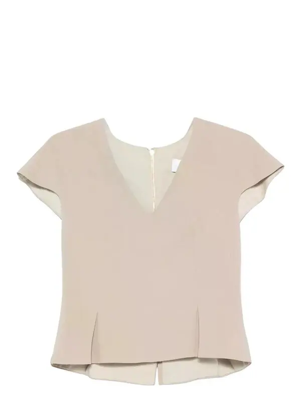 DE SANTIS V-neck Top - Neutrals