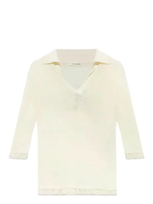 BY MALENE BIRGER V-neck Top - White