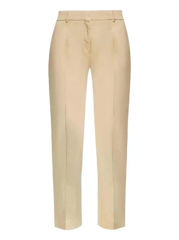 Tory Burch Cotton Trousers - Neutrals