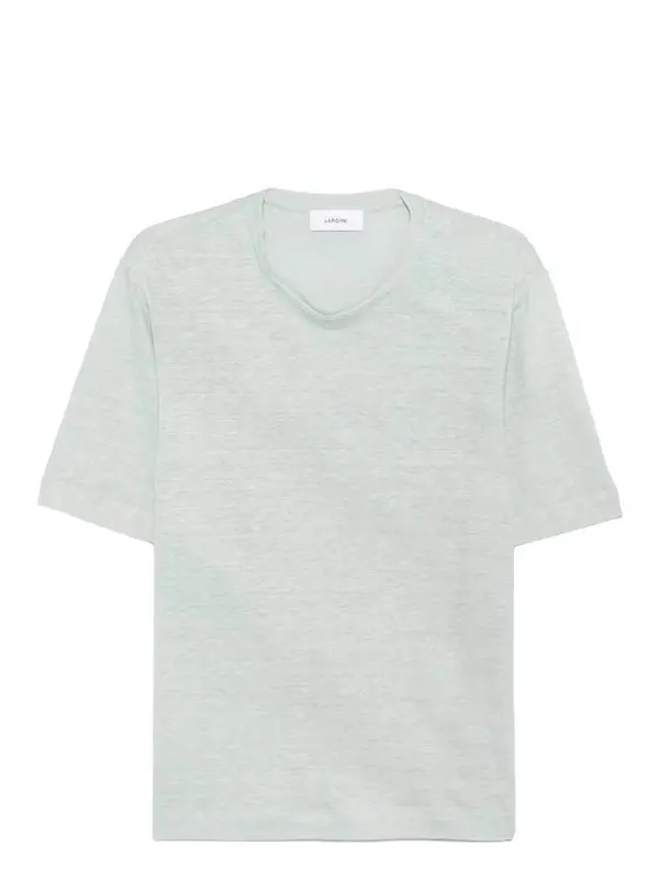 LARDINI Linen T-shirt - Green