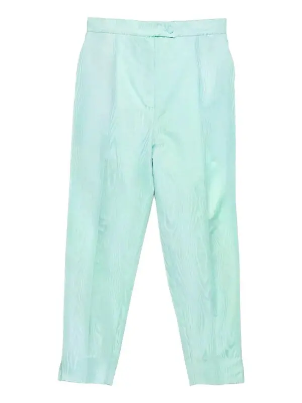 DE SANTIS Patterned Trousers - Green