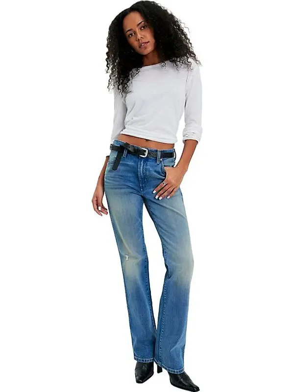 Wrangler Wrancher Mid-rise Bootcut Jeans - Driftwood Dust