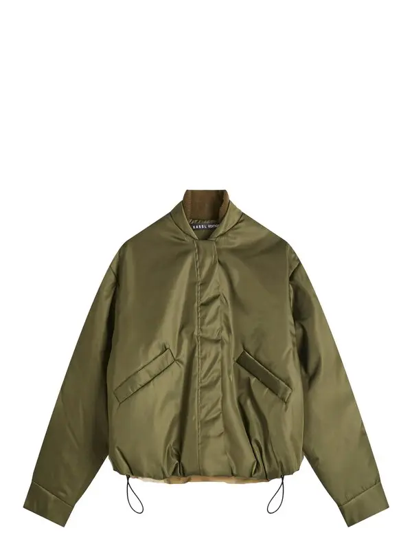 KASSL EDITIONS Short Bomber Jacket - Khaki/trench Beige