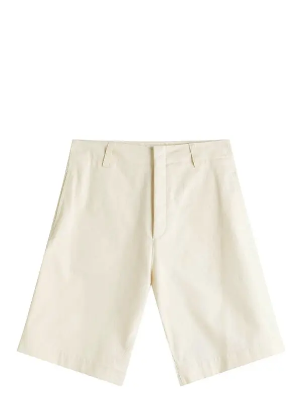 JIL SANDER Relaxed Fit Chino Shorts - Eggshell