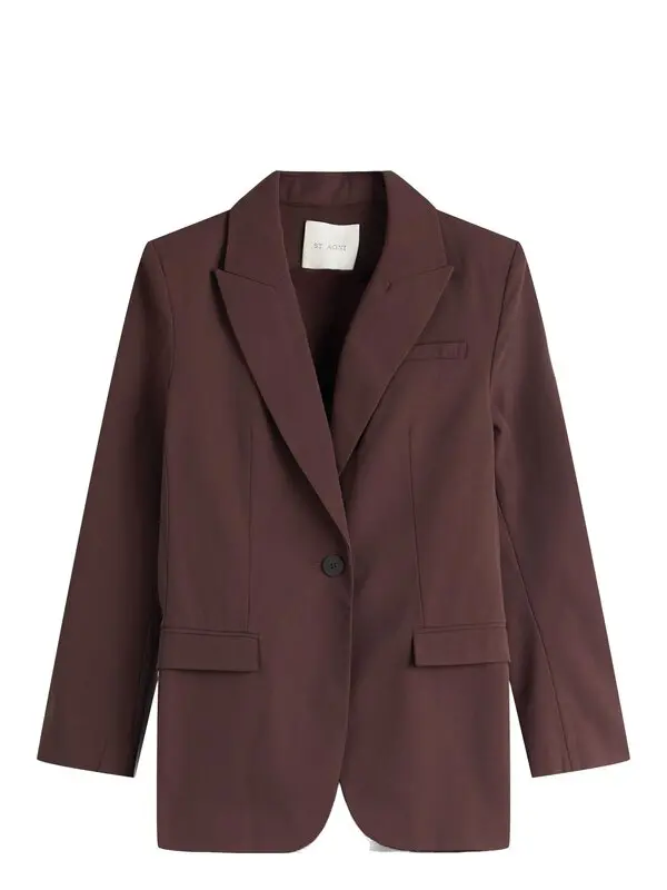 ST. AGNI Classic Blazer - Port