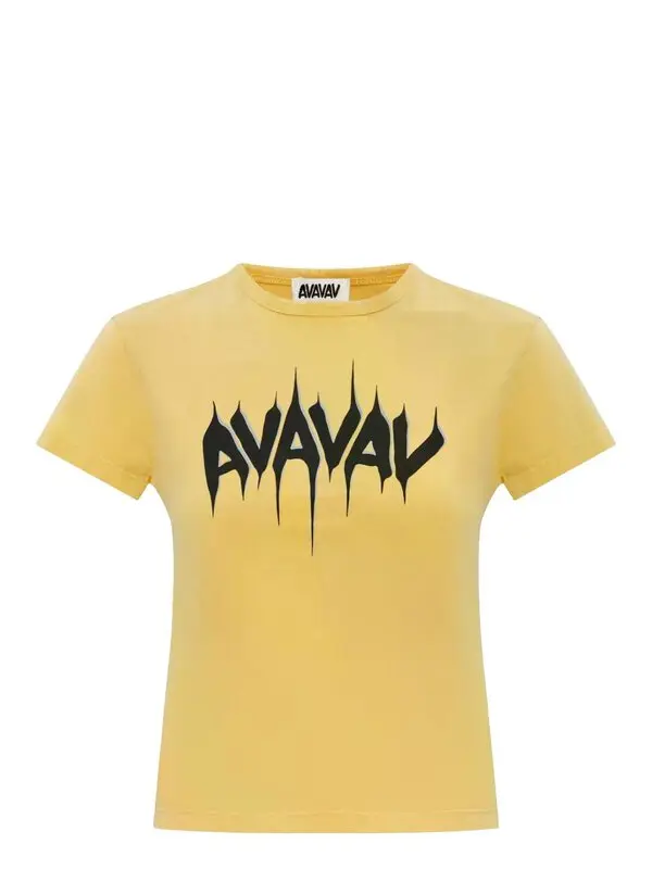 AVAVAV Logo-print T-shirt - Yellow