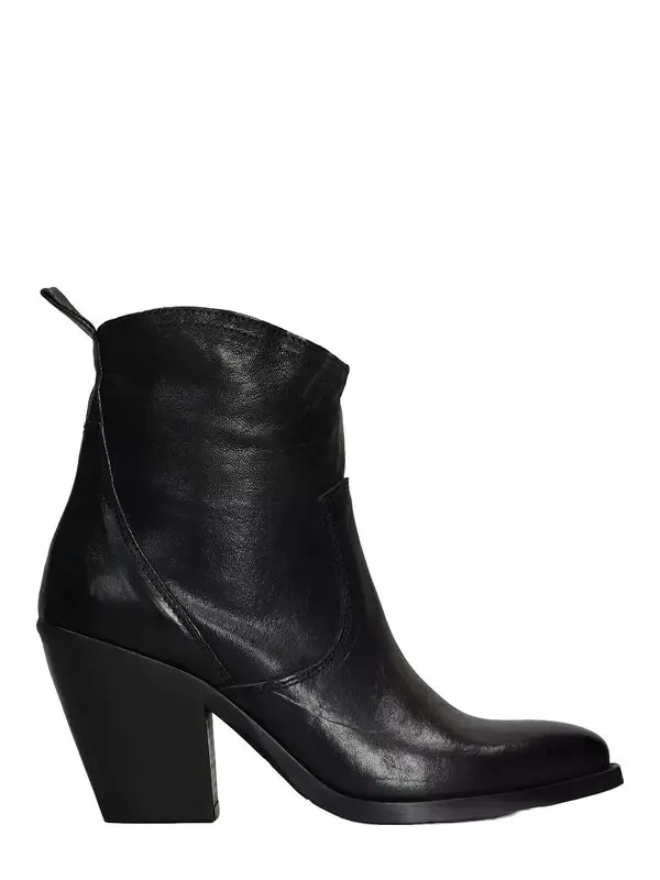 METISSE Leather Boots - Black