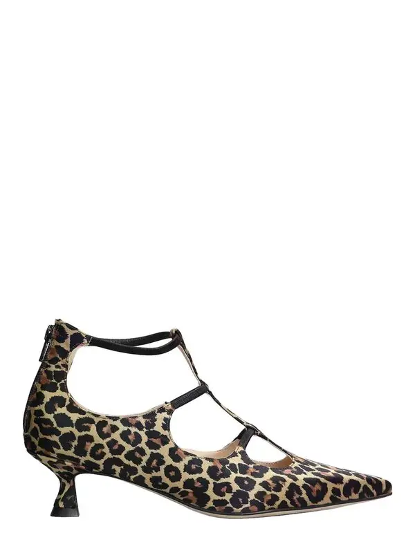 ANNA F. 50mm Leopard-print Pumps - Brown