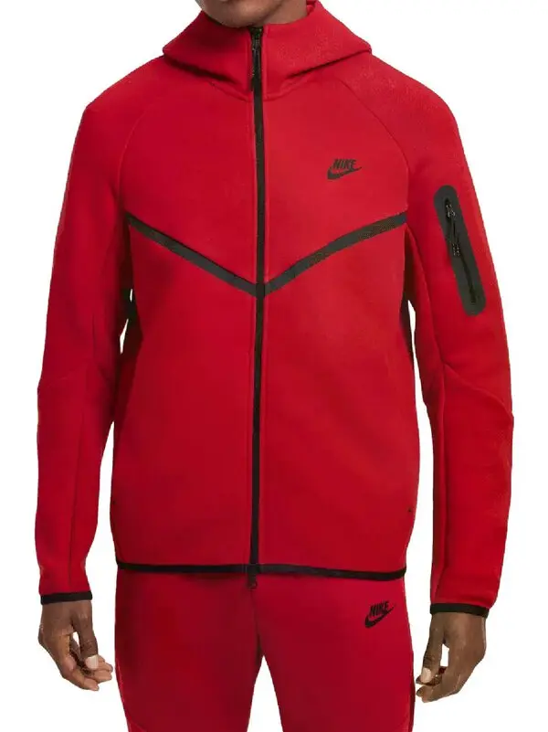 Nike Tech Fleece Windrunner Jacket - Red