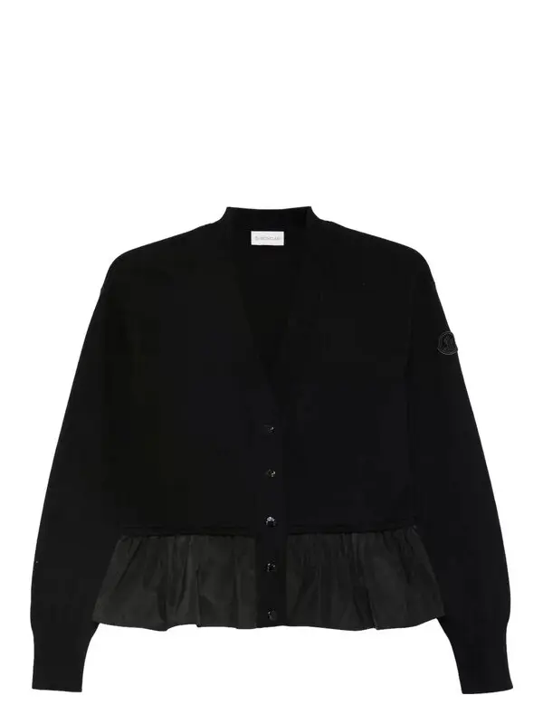 Moncler Peplum-hem Cardigan - Black