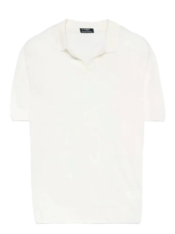 BARBA NAPOLI Linen T-shirt - White