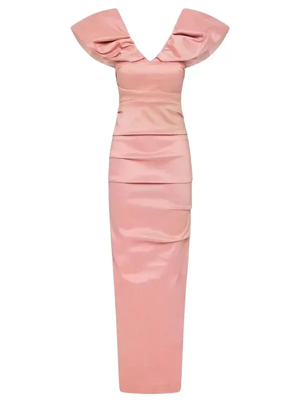Rachel Gilbert Frey Gown - Pink