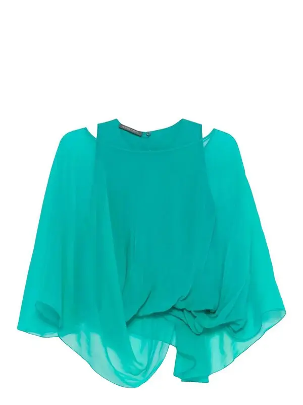 Alberta Ferretti Silk Top - Green