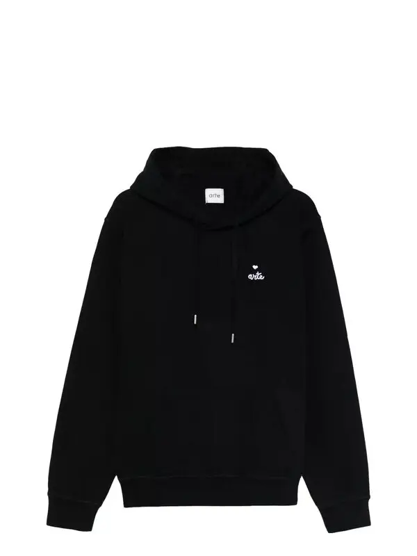 ARTE ANTWERP Arte Heart-logo Hoodie - Black