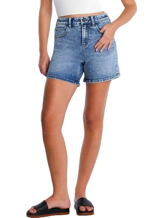 HINT OF BLU Swift High-waist Denim Shorts - Blue Gless