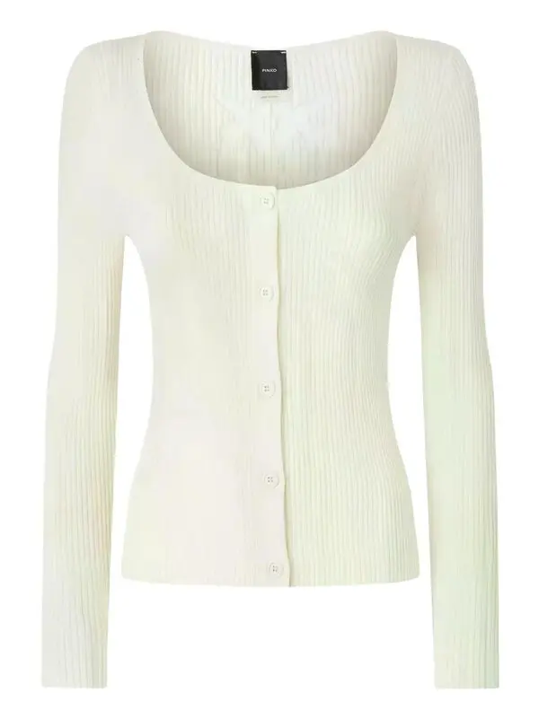 Pinko Cut-out Cardigan - White