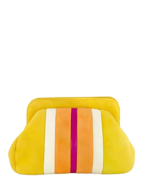 PAULA Colour-blocked Clutch - Yellow