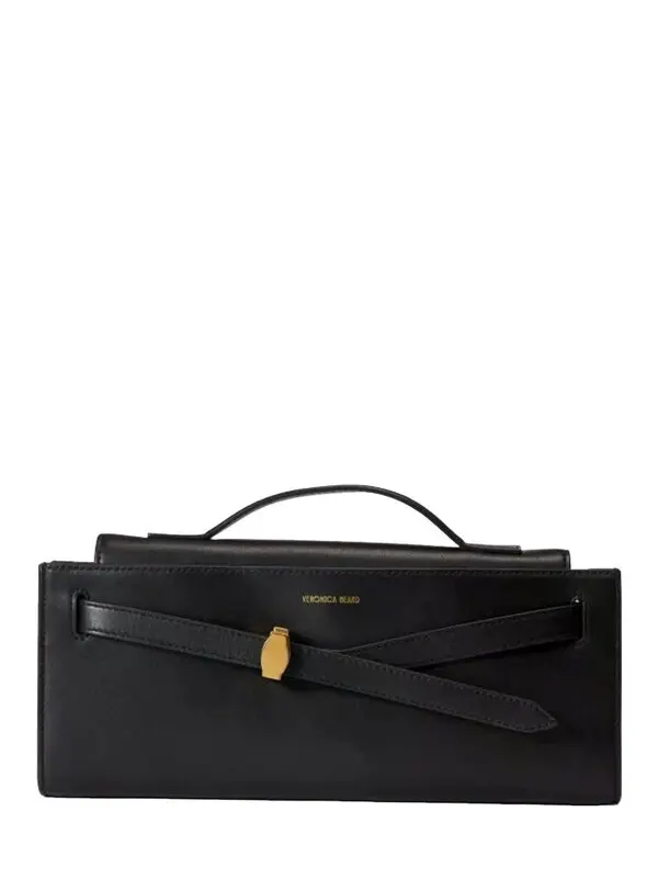 Veronica Beard Leather Clutch - Black