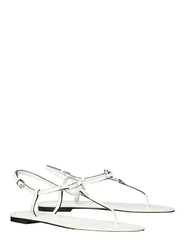 Tory Burch Ring Thong Sandals - Bianco