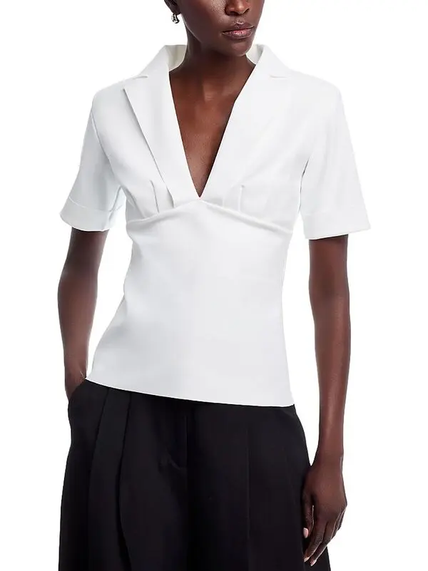 Chiara Boni La Petite Robe Eriko V-neck Blouse - White