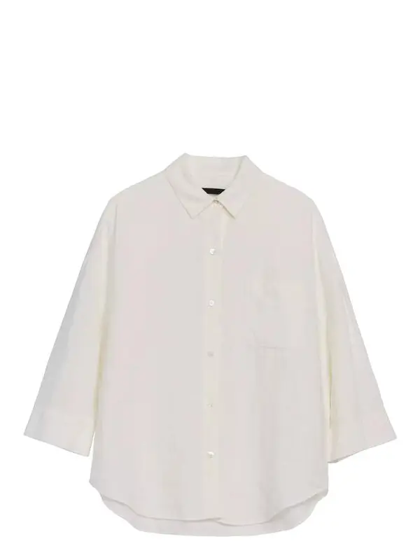 Jenni Kayne Logan Linen Shirt - Ivory