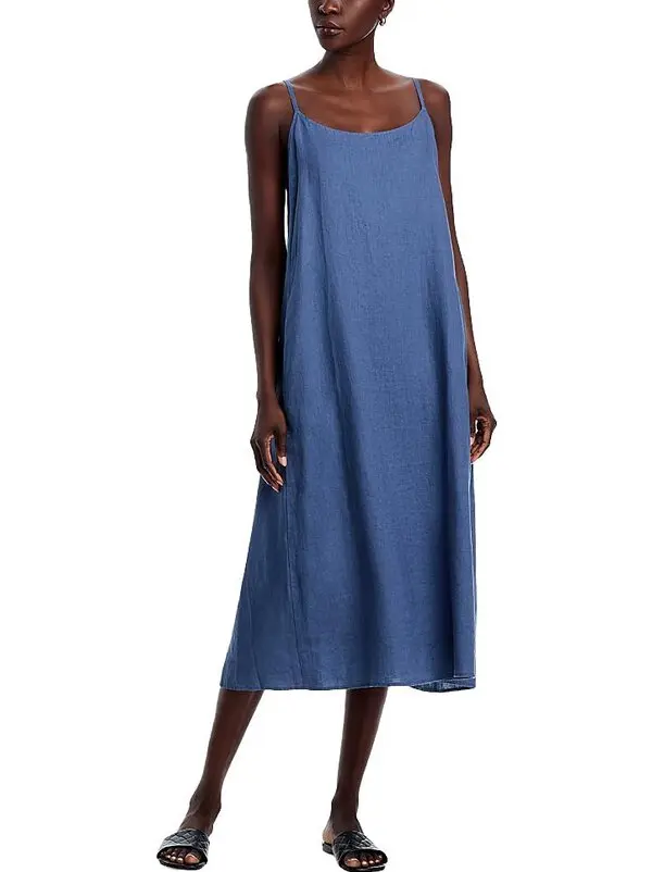 Eileen Fisher Linen Cami Dress - Dusk