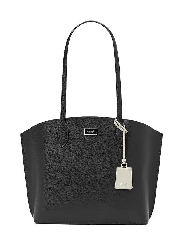 Kate Spade New York Suite Crossgrain Leather Work Tote - Black