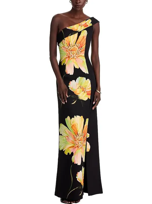Black Halo Dolan Gown - Bursting Bloom