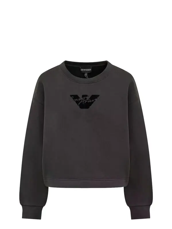 Emporio Armani Logo Sweatshirt - Black
