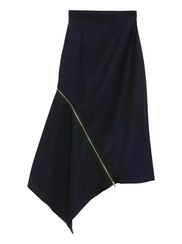 Monse Zip-detail Midi Skirt - Blue