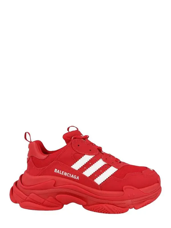 Balenciaga X Adidas Triple Sin Sneakers - Red/white