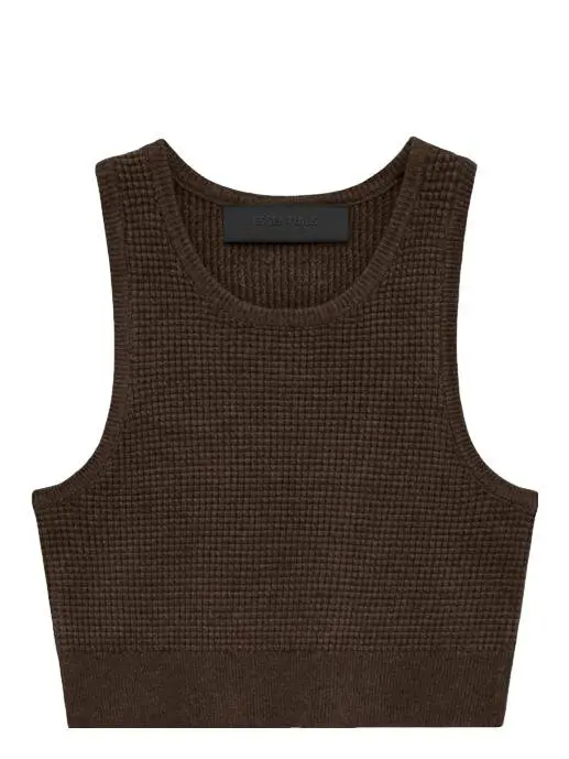 Fear Of God Essentials Waffle Sport Tank - Brown