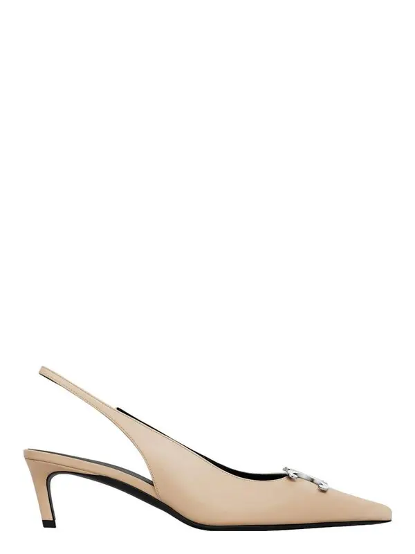 Celine Alma Triomphe Slingback - Beige
